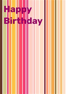 Birthday Stripes